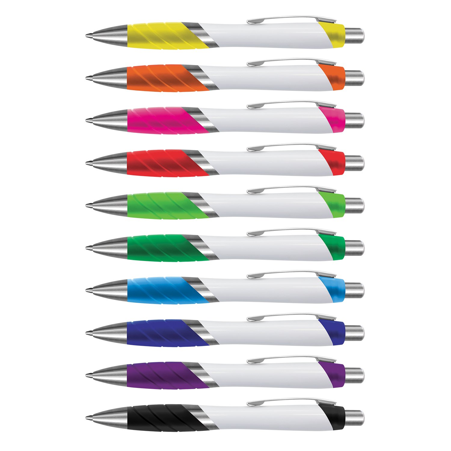 Personalise Borg Pen with Coloured Trim with Text | Pens.com