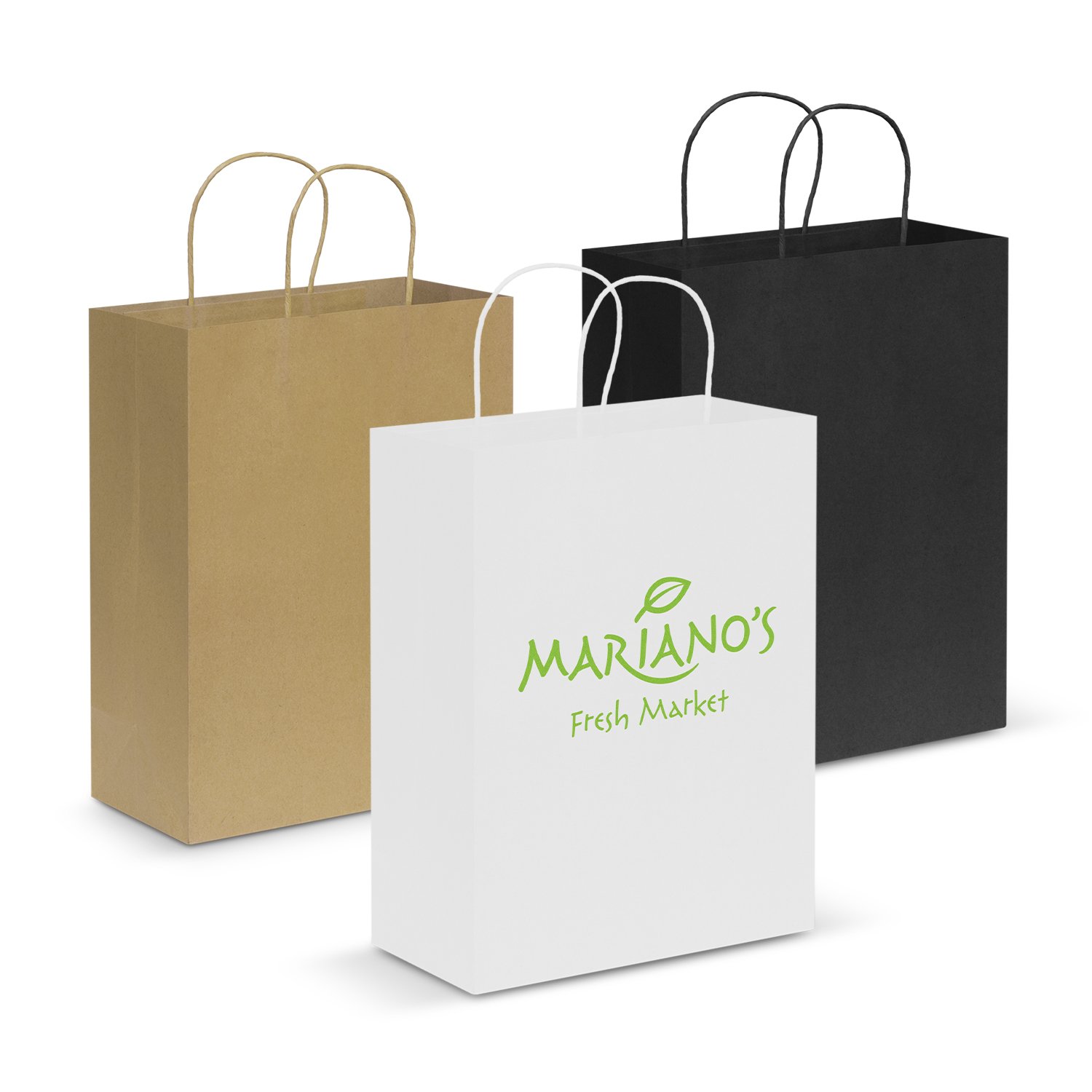Personalise 33.3x 25.4 cm Cari Kraft Paper Bag with Text | Pens.com