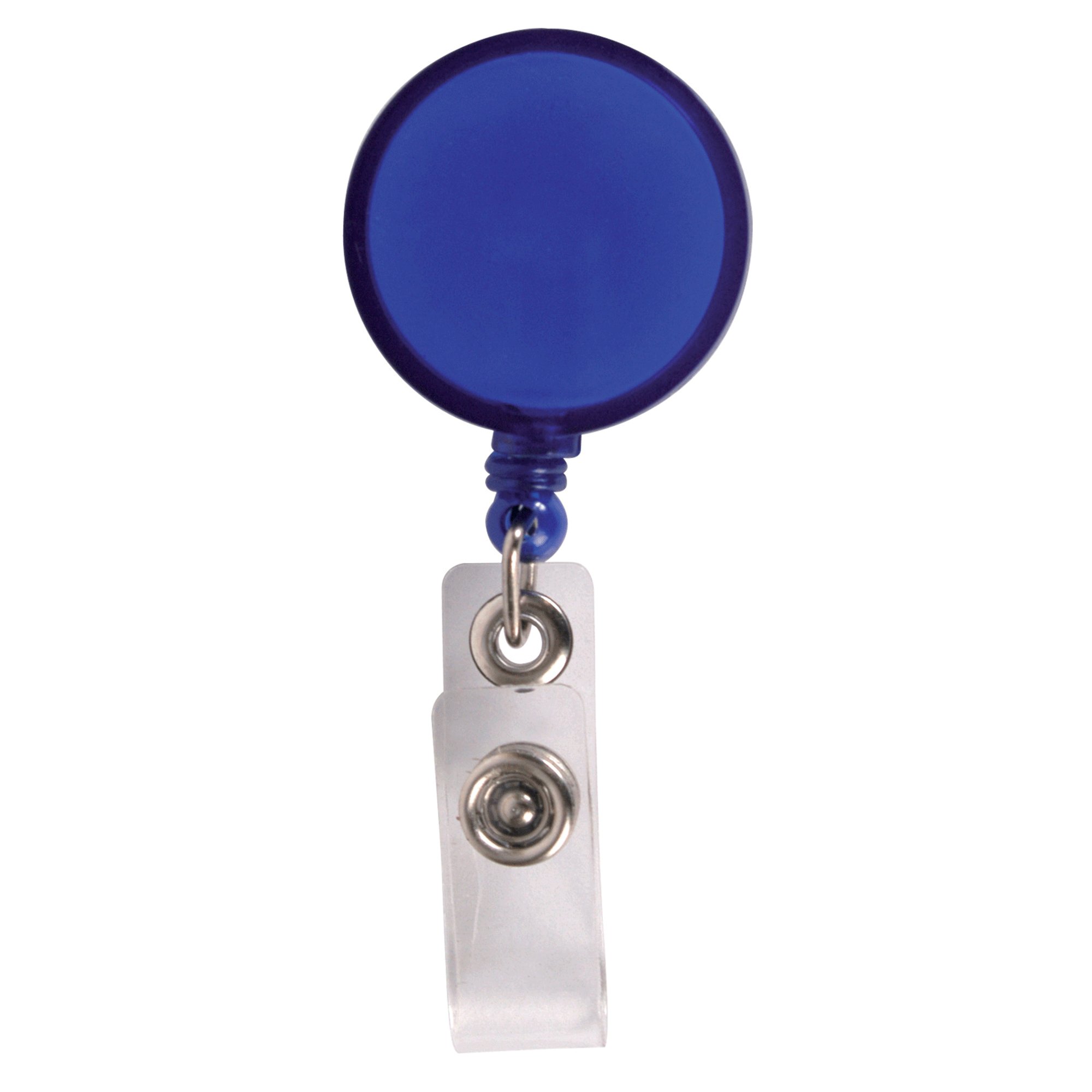 Personalise Retractable Name Badge Holder with Metal Clip with Text ...