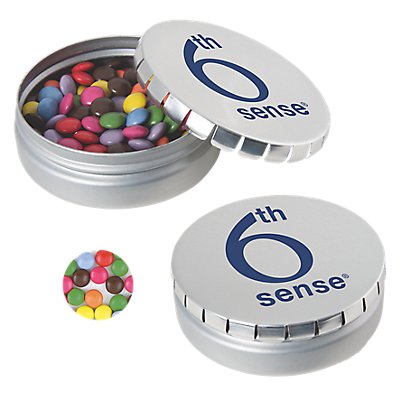 Promotional Round Click Tin - Mints - Ø 75mm | Pens.com